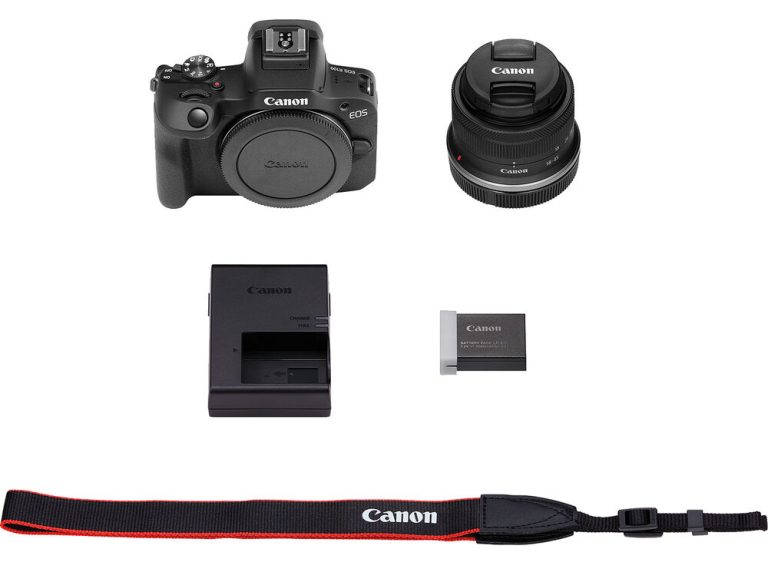Canon EOS R100 Cámara Mirrorless con lente 18-45 mm + Memoria 64Gb de ...