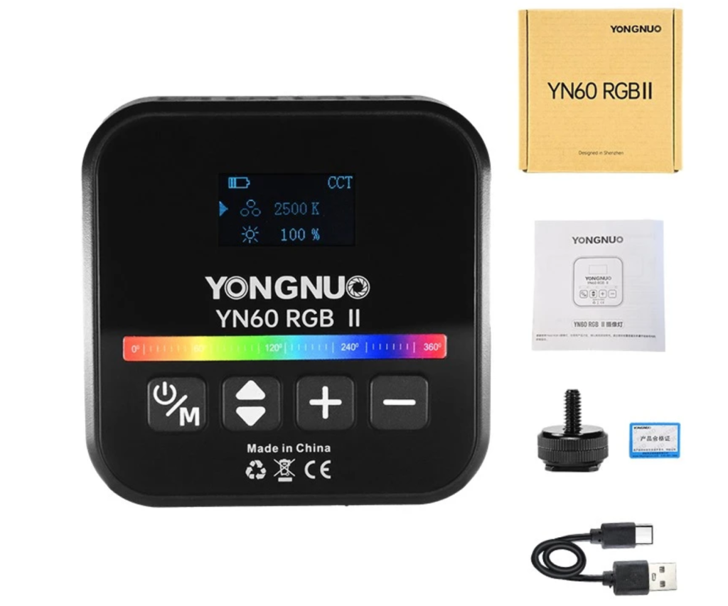 Yongnuo YN60 RGB II RGB Luz LED - Importaciones Arturia